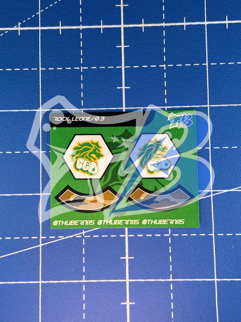 Beyblade Rock Leone Sticker Sheet//beyblade Metal Custom - Etsy