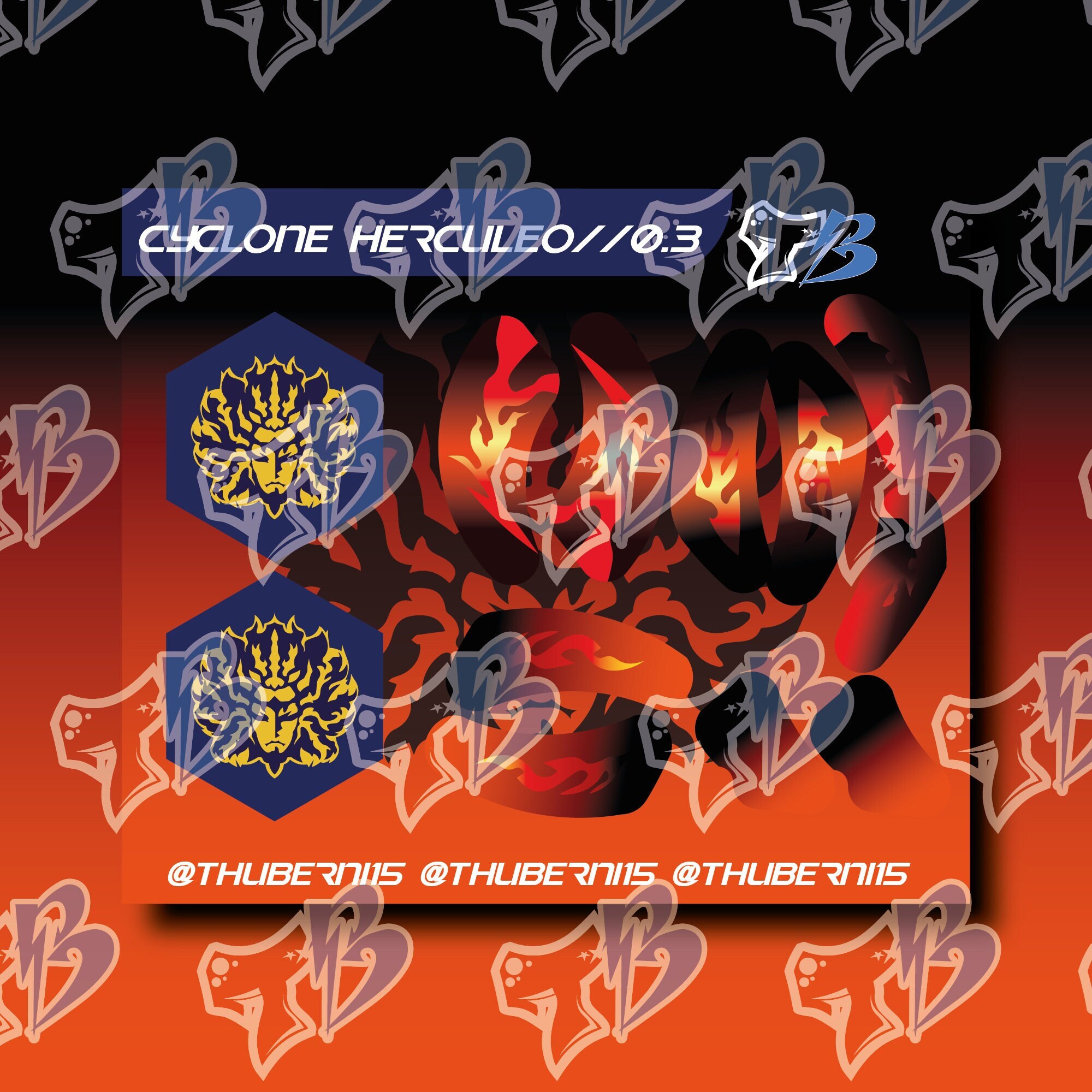 Hoja de pegatinas Beyblade Cyclone Herculeo//Beyblade Metal pegatinas ...