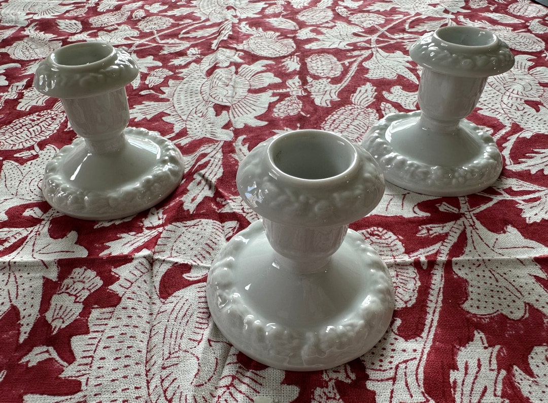 Vintage Rosenthal CANDLESTICKS maria White Ingle - Etsy