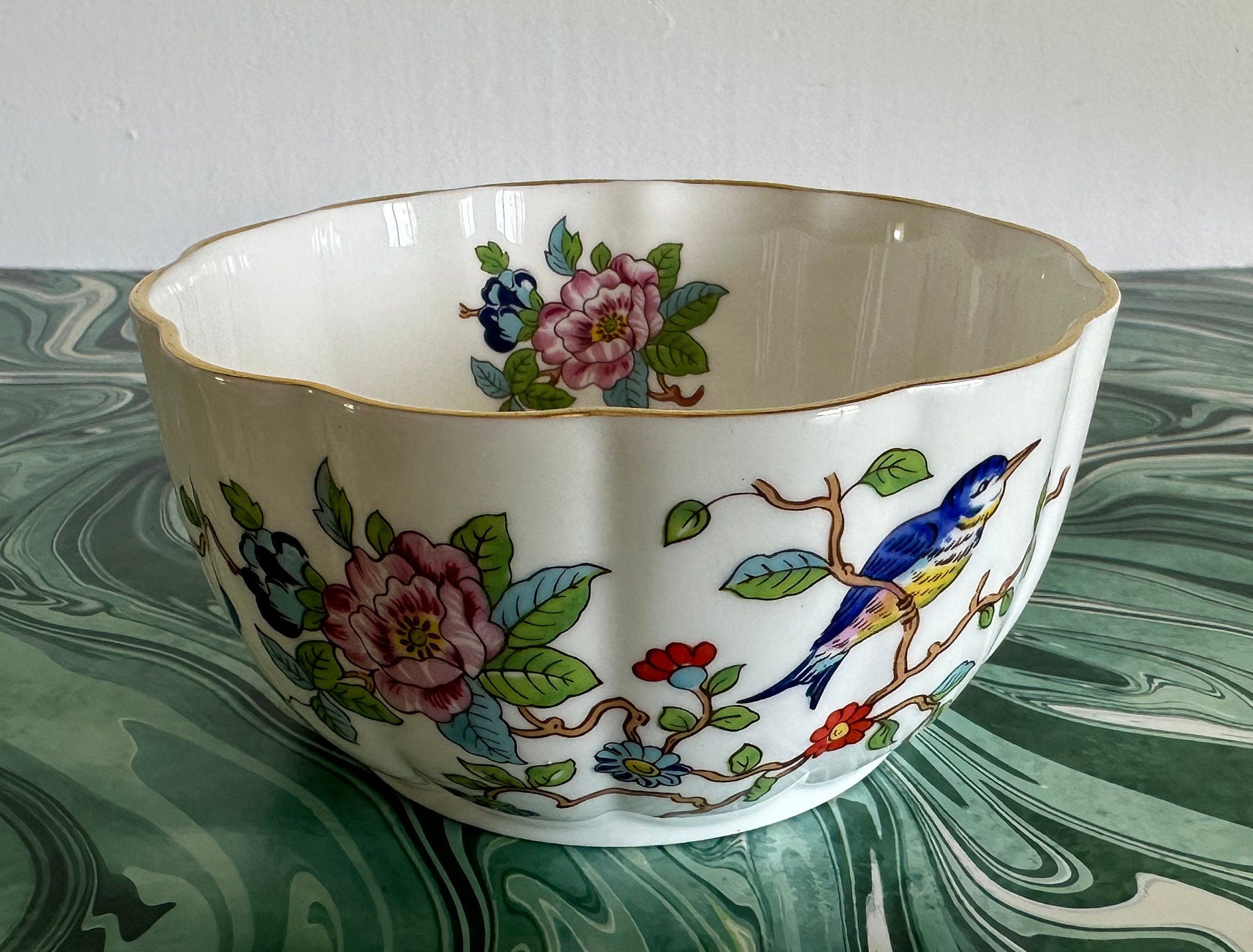 Vintage Aynsley Fine English Bone China VAR-I-ETE Bowl Pembroke ...