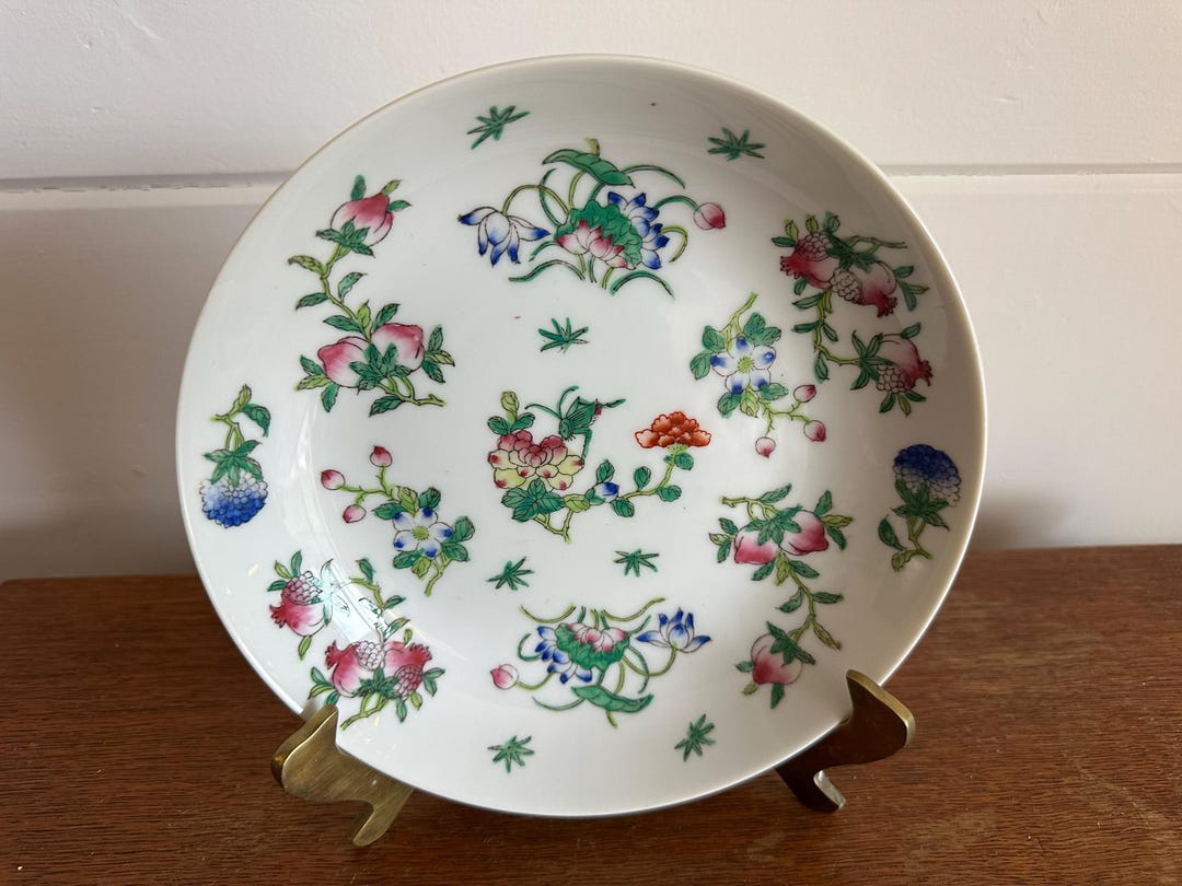 Vintage Japanese Porcelain Ware ACF Decorated in Hong Kong Floral Dish ...