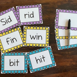 Word Family Write the Room: Short I CVC Words - Etsy