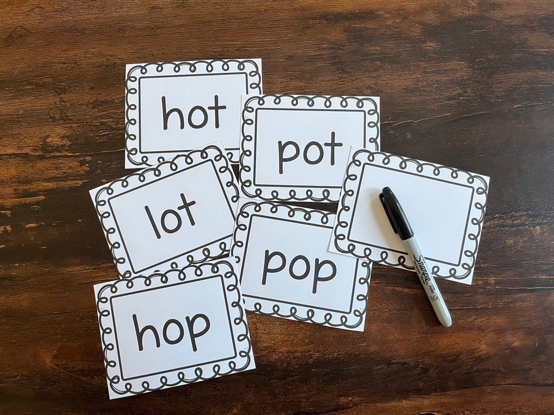 Word Family Write the Room: Short O CVC Words Active - Etsy