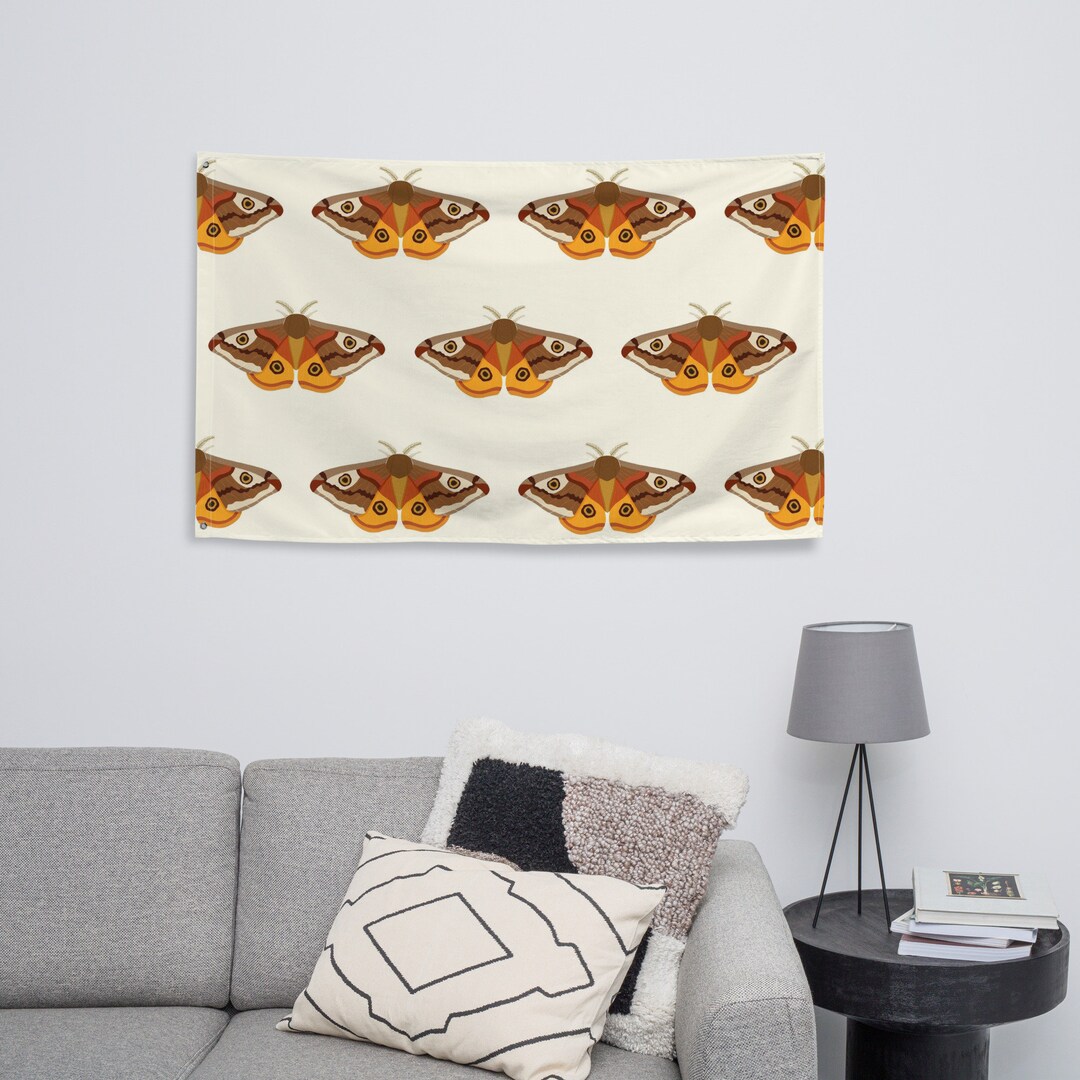 Moth Flag - Etsy