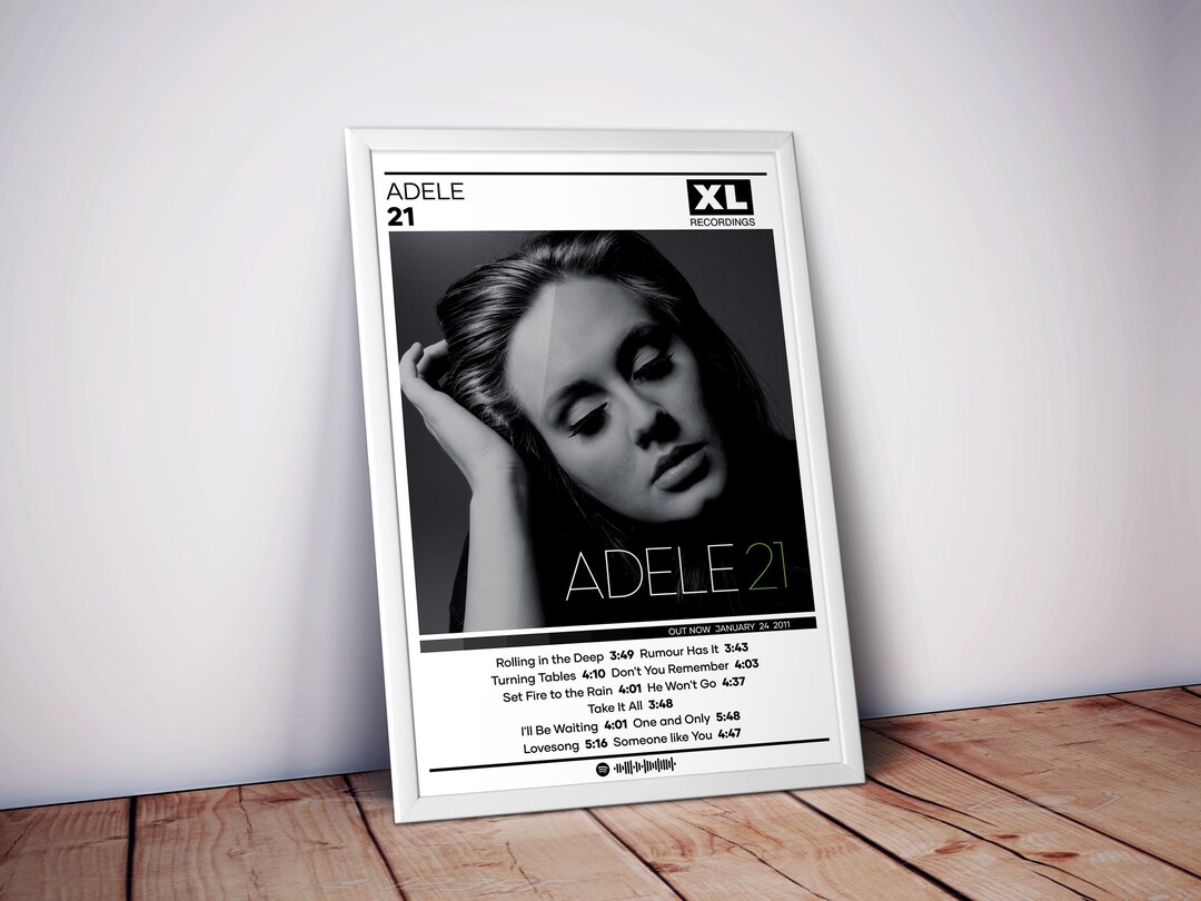 Adele Poster 21 Poster 4 Colors Album Poster Prints - Etsy