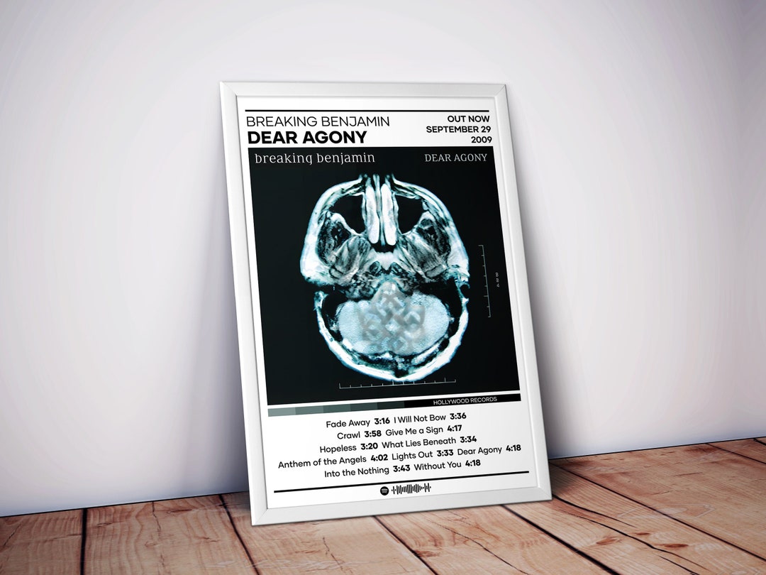 Breaking Benjamin Poster Dear Agony Poster 4 Colors - Etsy