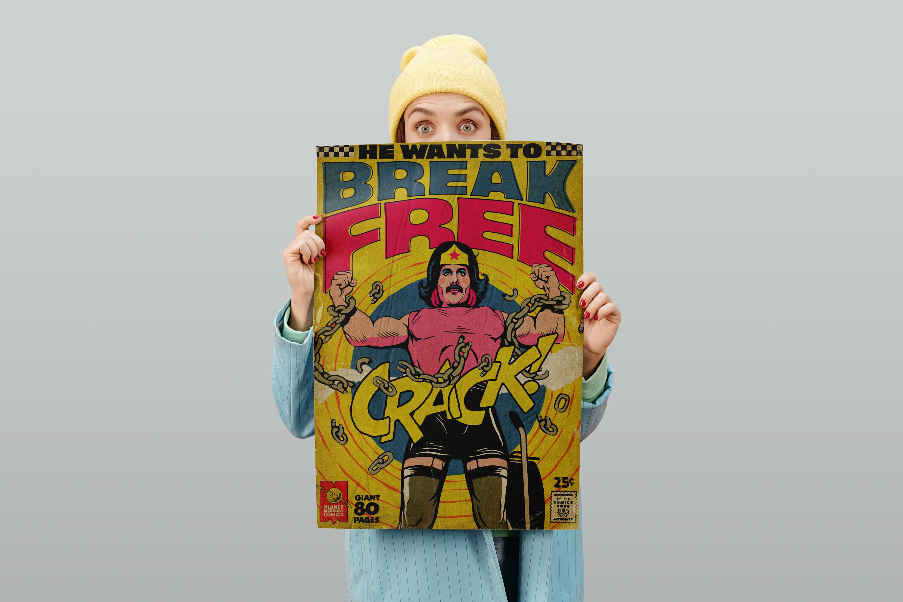 Freddie Mercury: Break Free Comic Posters, Freddie Mercury Posters sold ...