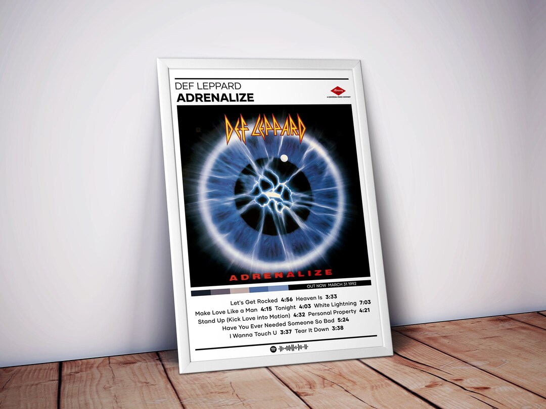 Def Leppard Poster Adrenalize Poster 4 Colors Album Poster Prints Rock ...