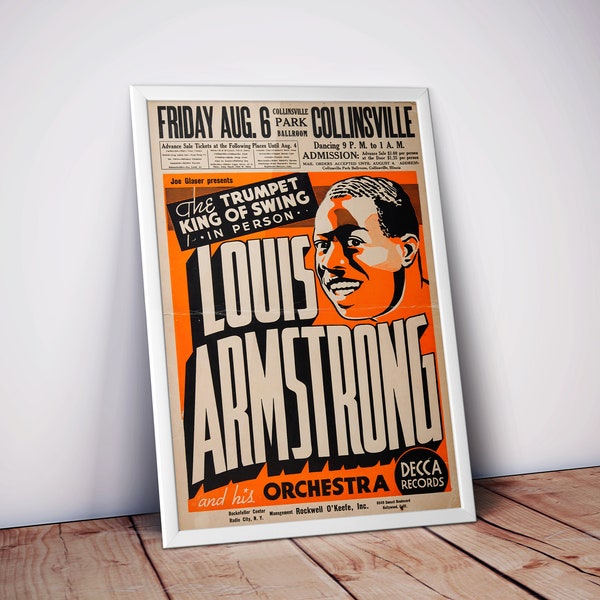 Louis Armstrong Poster - Etsy