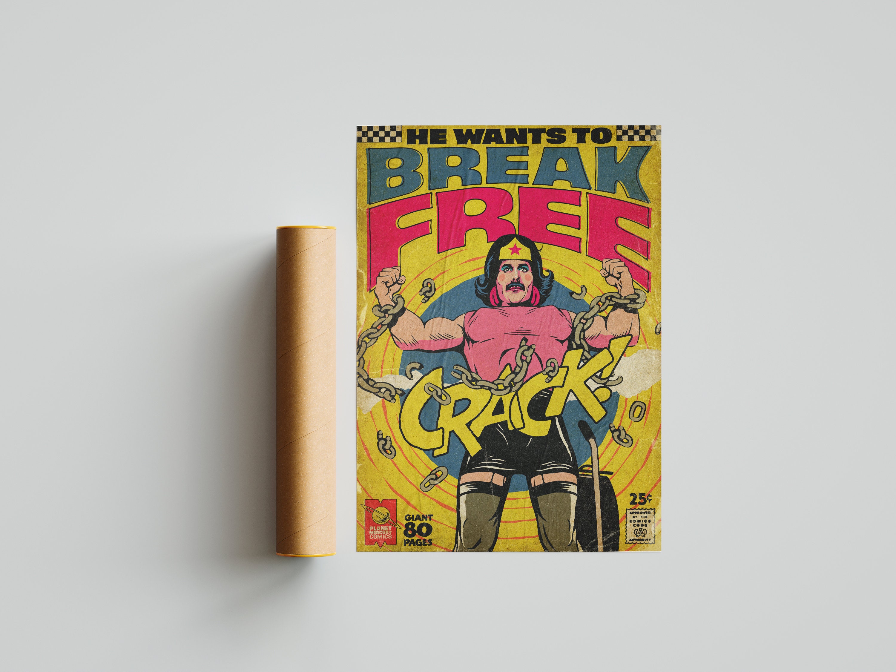 Freddie Mercury: Break Free Comic Posters, Freddie Mercury Posters sold ...