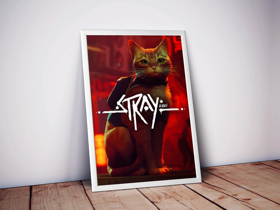 Stray Poster / Stray Print / Gaming Posters / Video Game - Etsy España