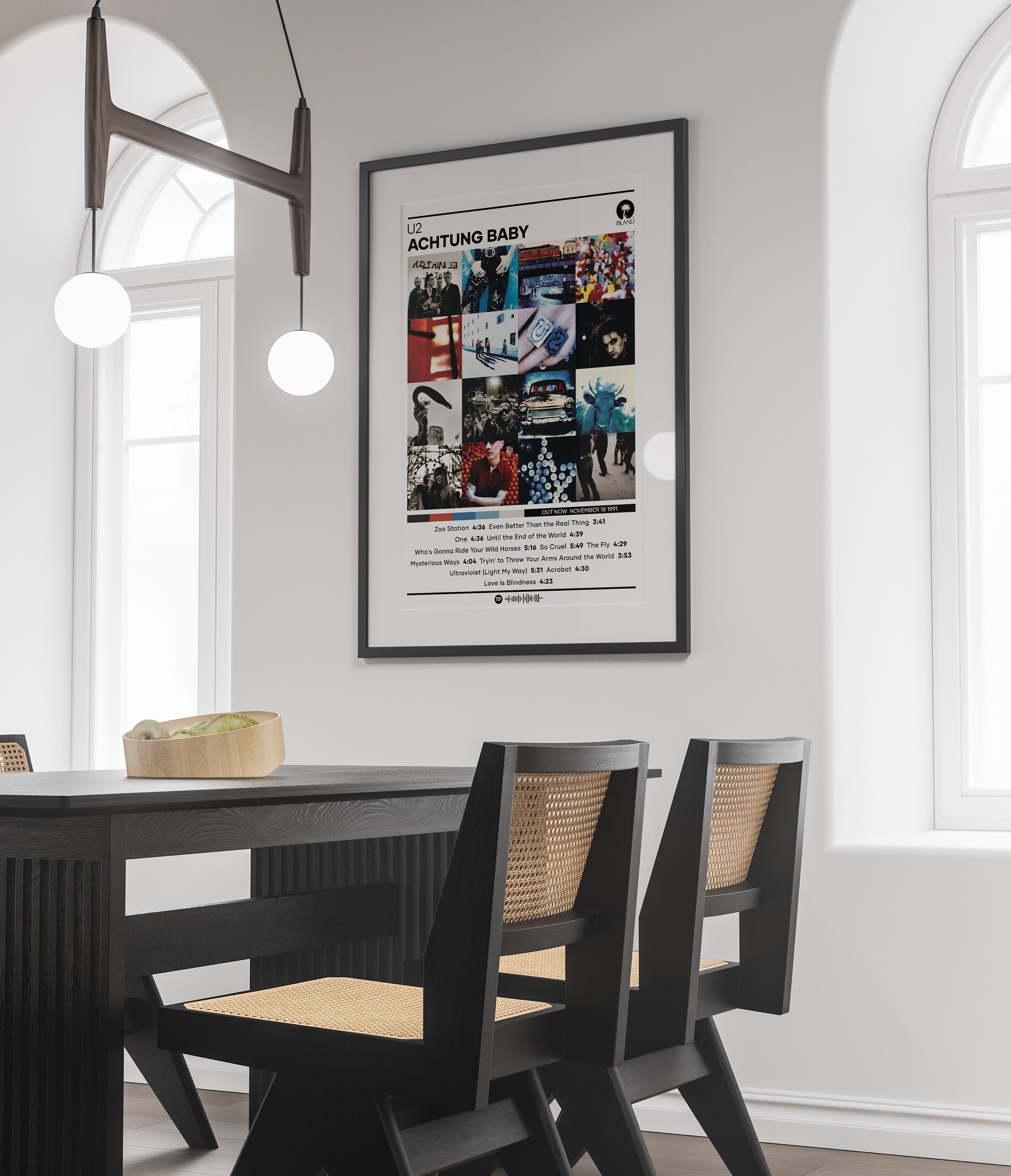 U2 Poster | Achtung Baby Poster | 4 Colors | Album Poster Prints sold ...