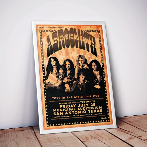 Aerosmith Vintage Poster - Etsy