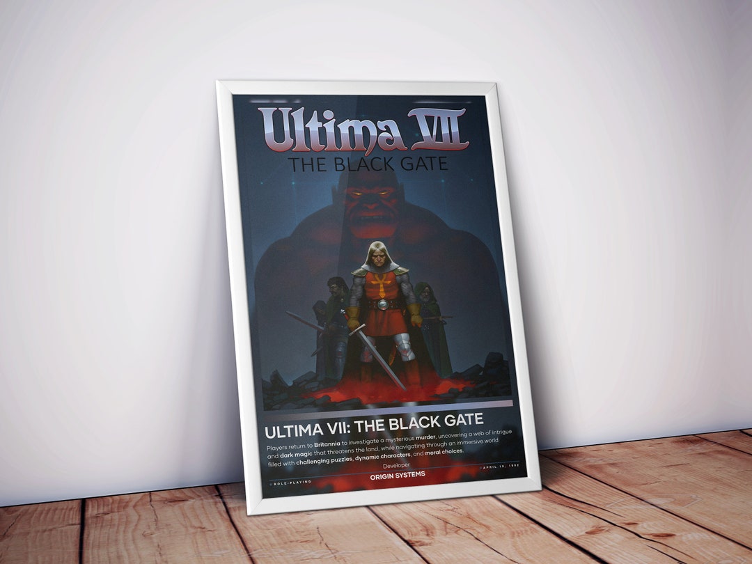 Ultima VII: the Black Gate Poster Gaming Posters 4 Colors - Etsy