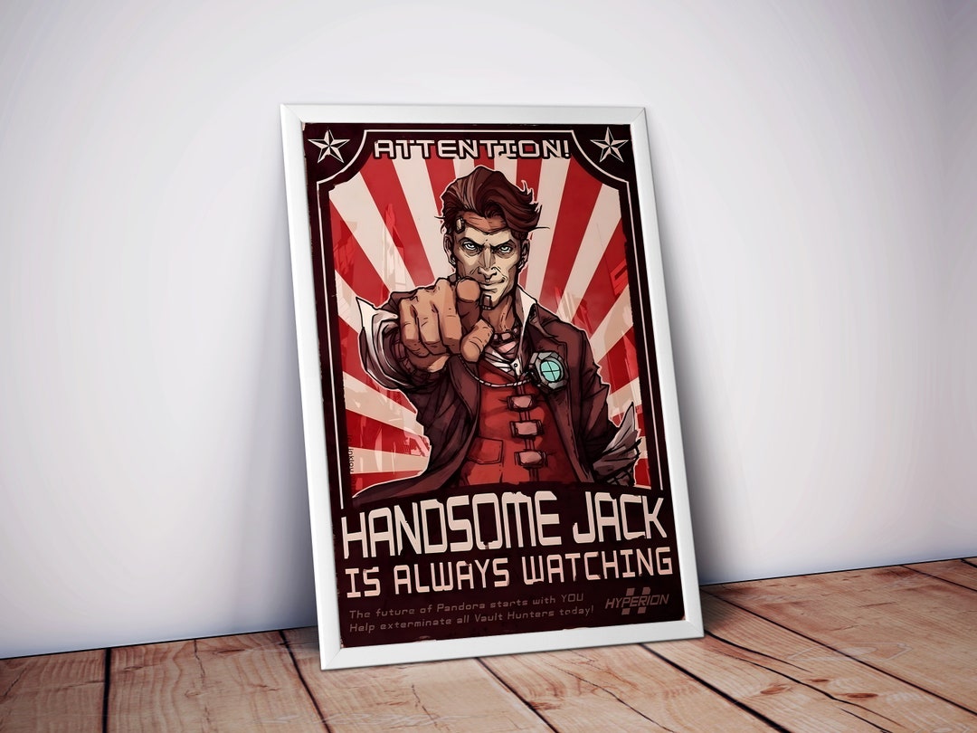Handsome Jack Poster Borderlands Posters Gaming Posters Video Game ...
