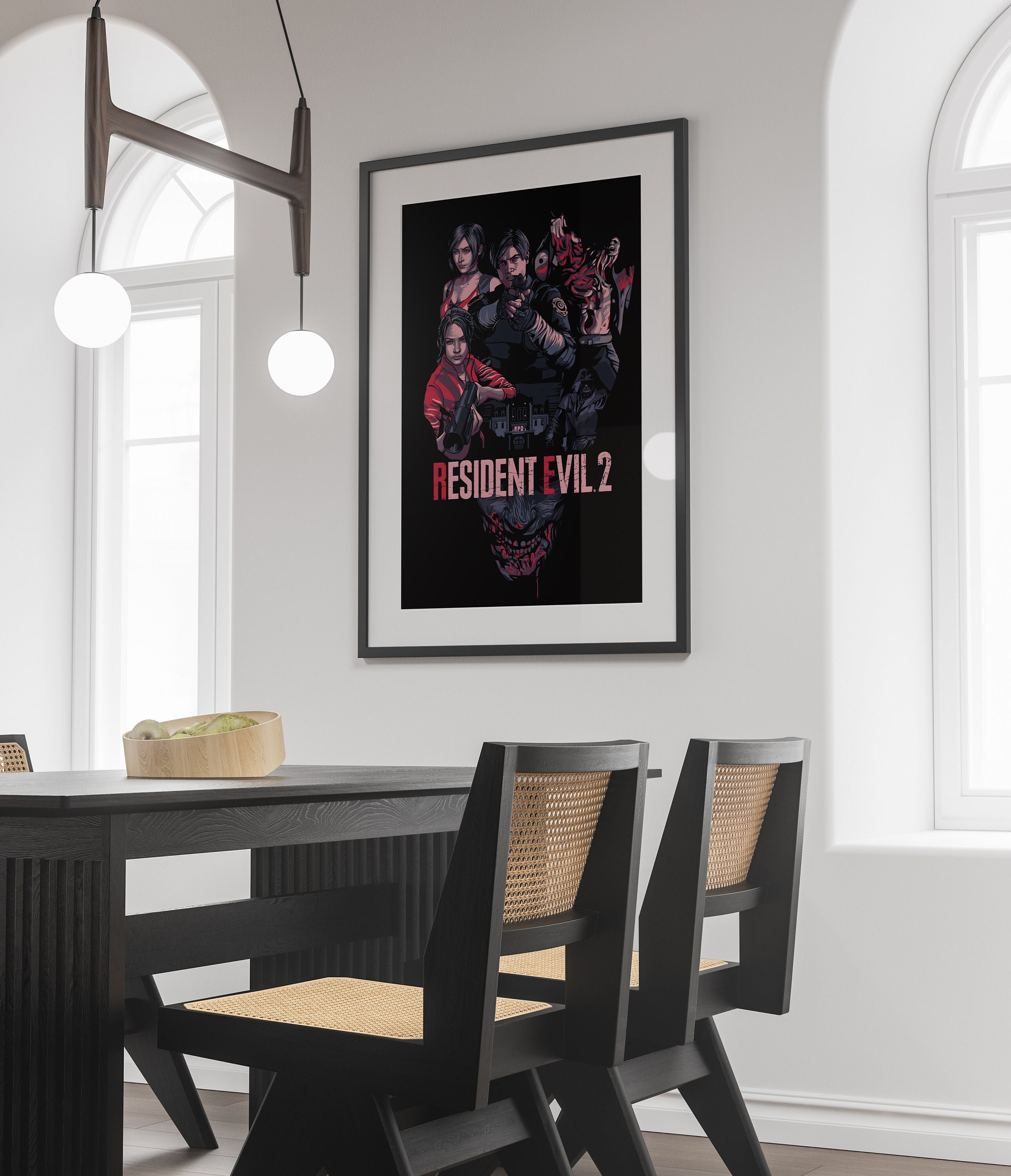 Resident Evil 2 Poster | Resident Evil Print | Gaming Poster | Video ...