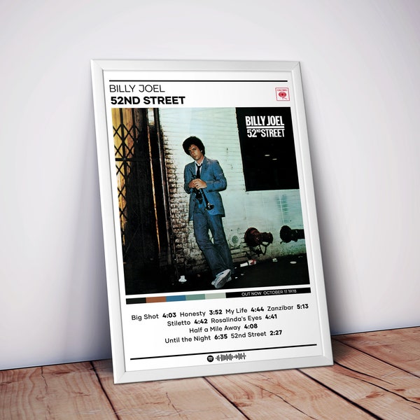 Billy Joel Album Poster - Etsy
