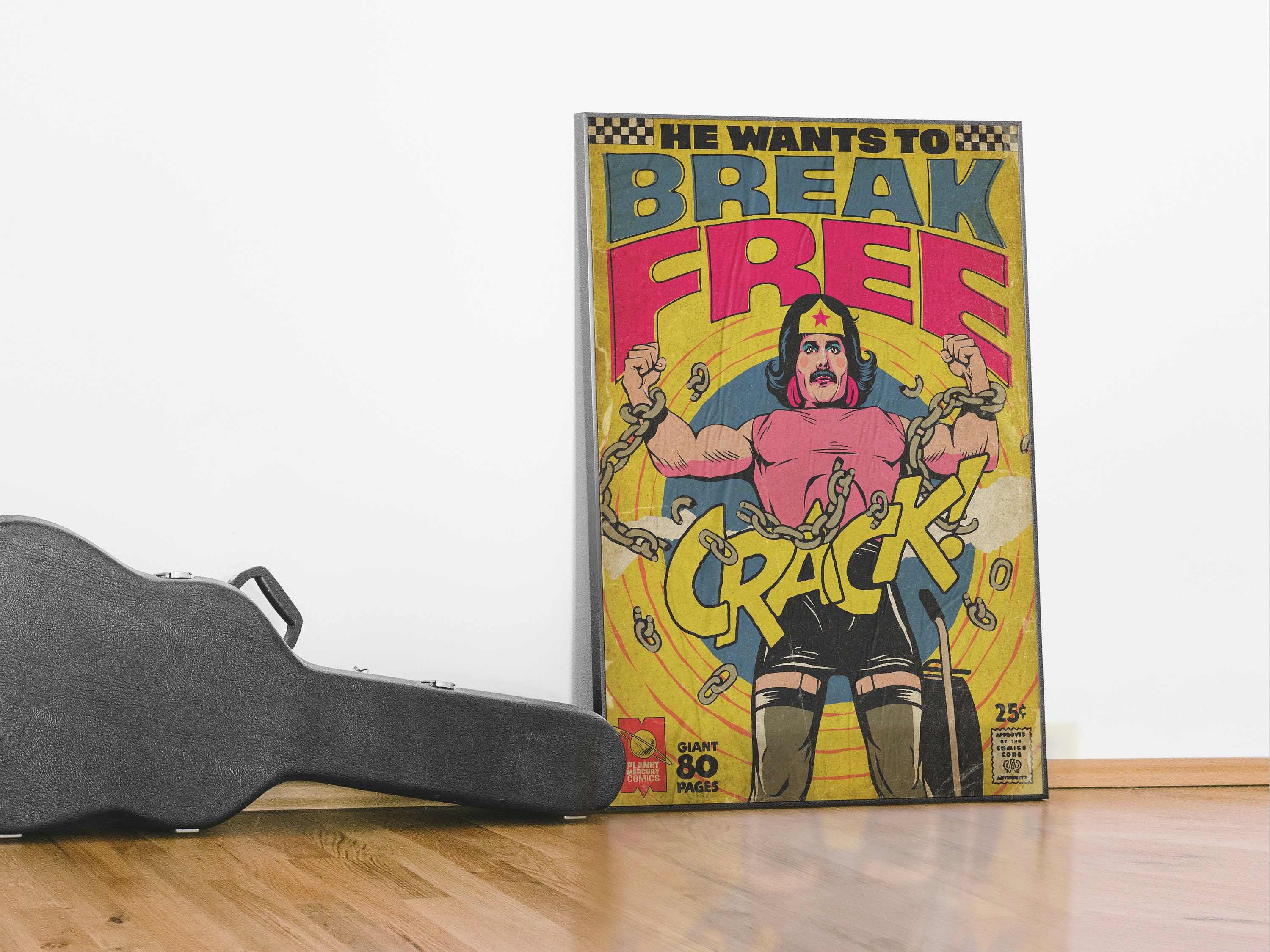 Freddie Mercury: Break Free Comic Posters, Freddie Mercury Posters sold ...