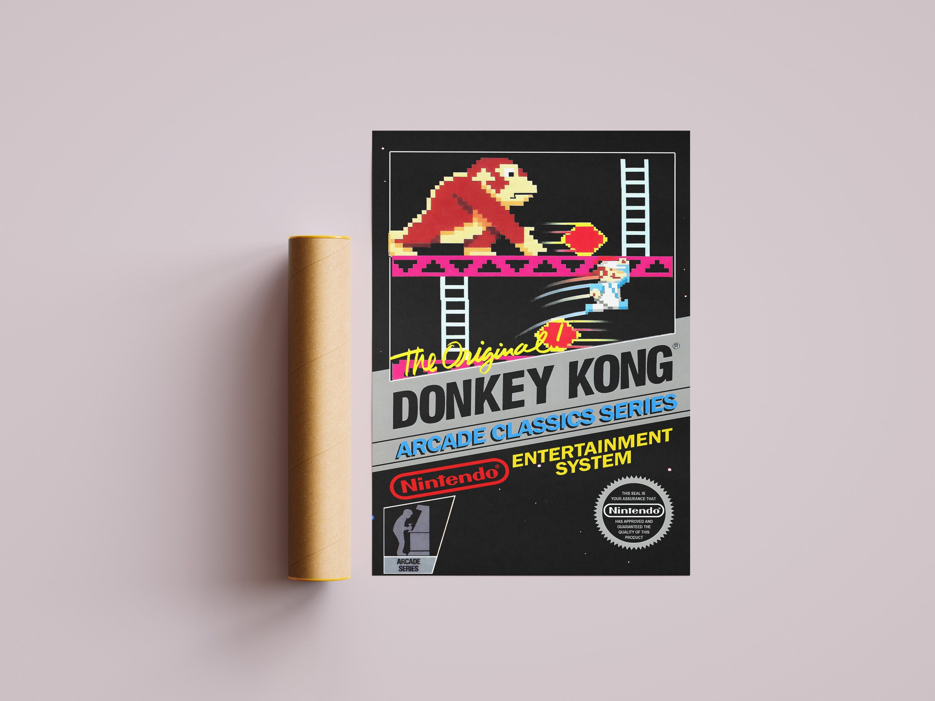 Donkey Kong Poster Donkey Kong Print Gaming Poster Video - Etsy