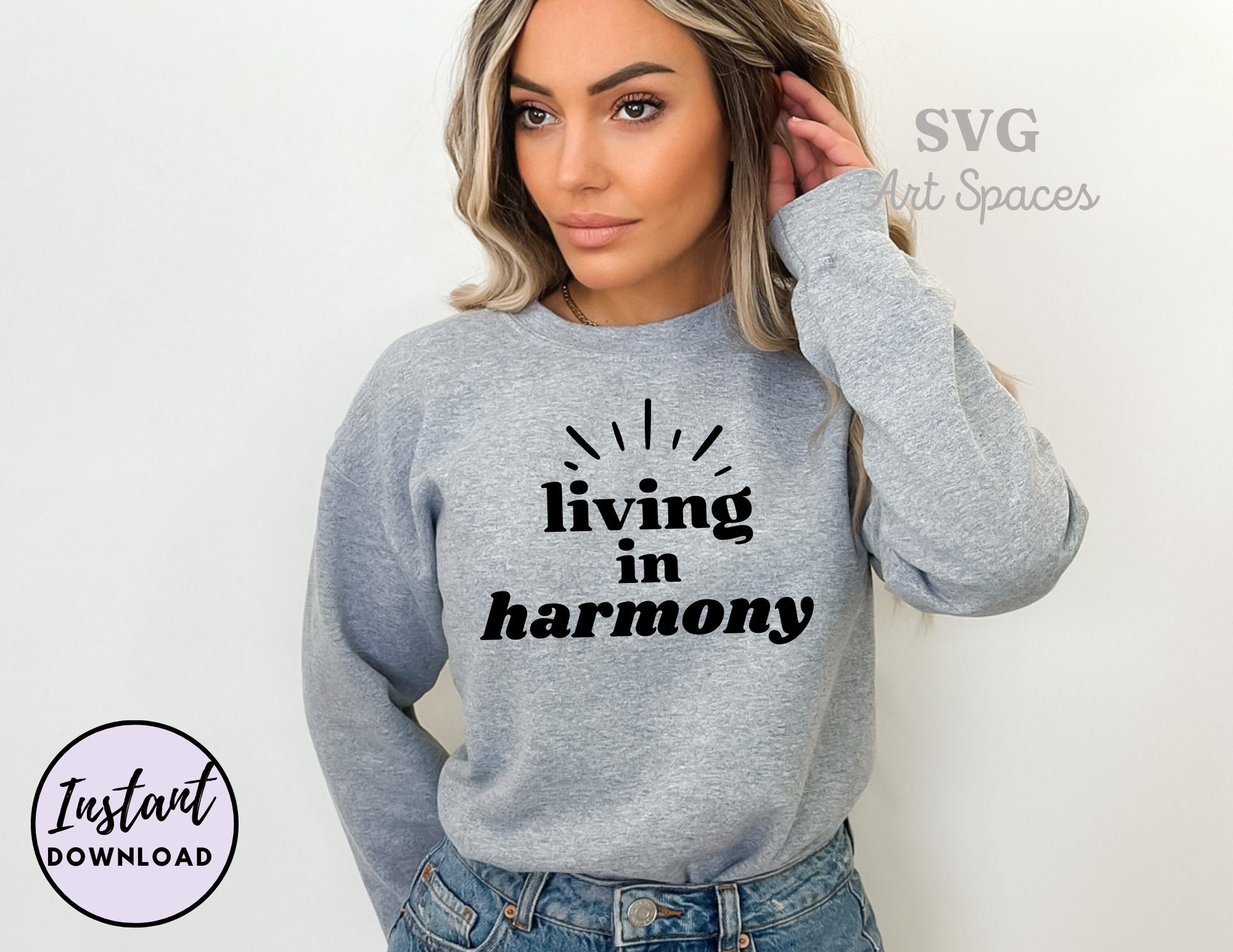 Harmony Svg, Women Empowerment Svg Files, Inspirational PNG, Minimal ...