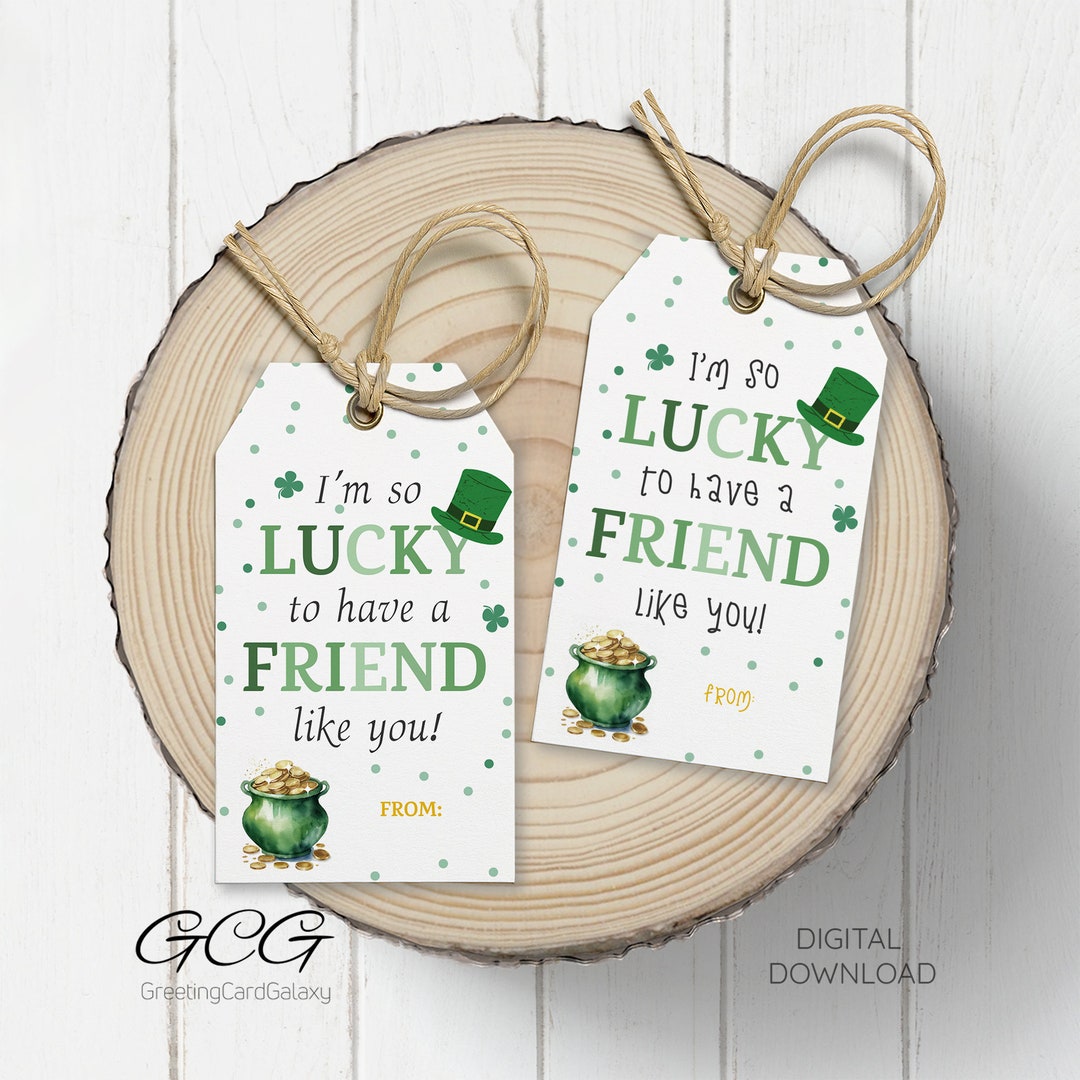 Printable St Patricks Day Tags, Kids St Patricks Day Gift Tag, St ...