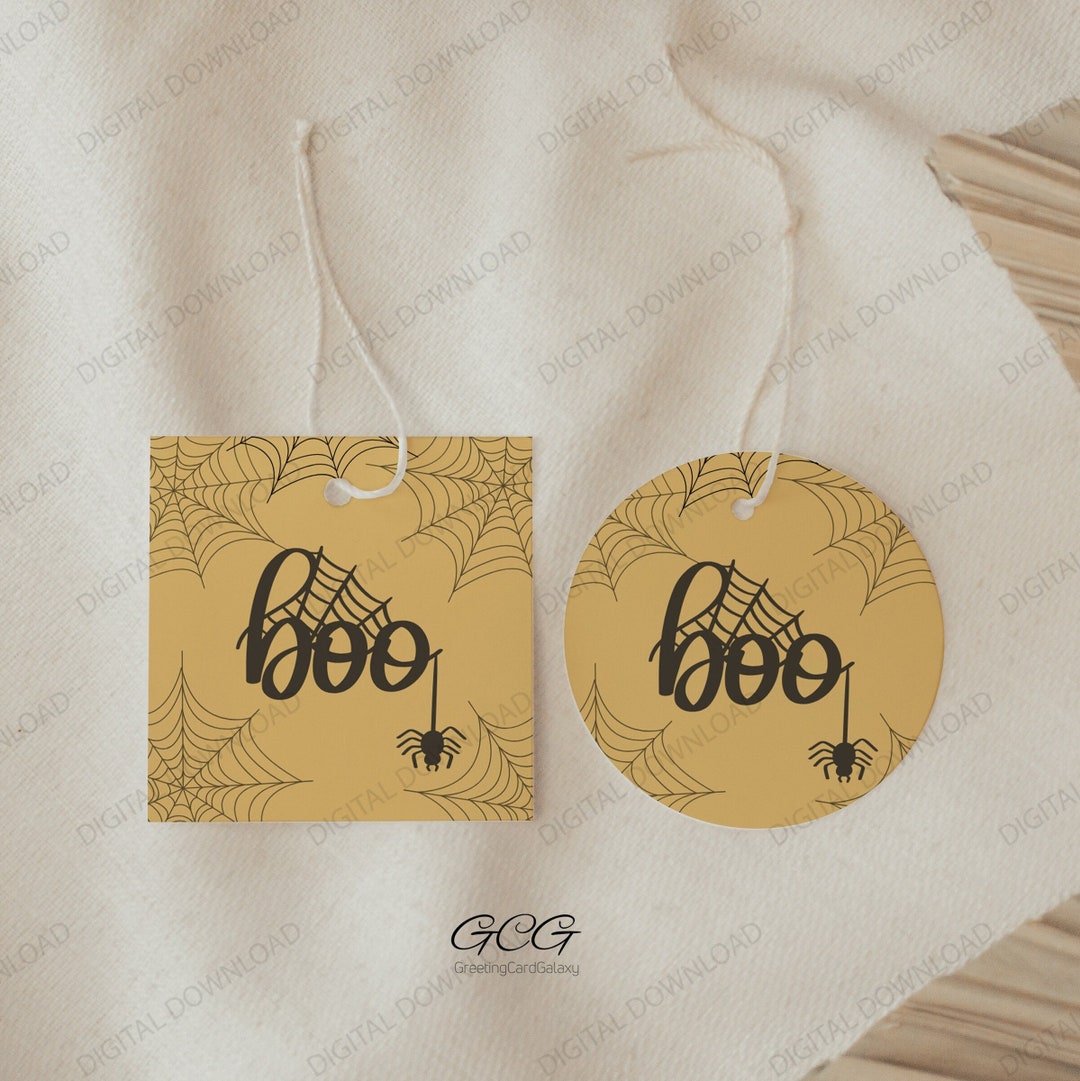 Boo Tags Boo PRINTABLE Tag Halloween Printable Tags - Etsy