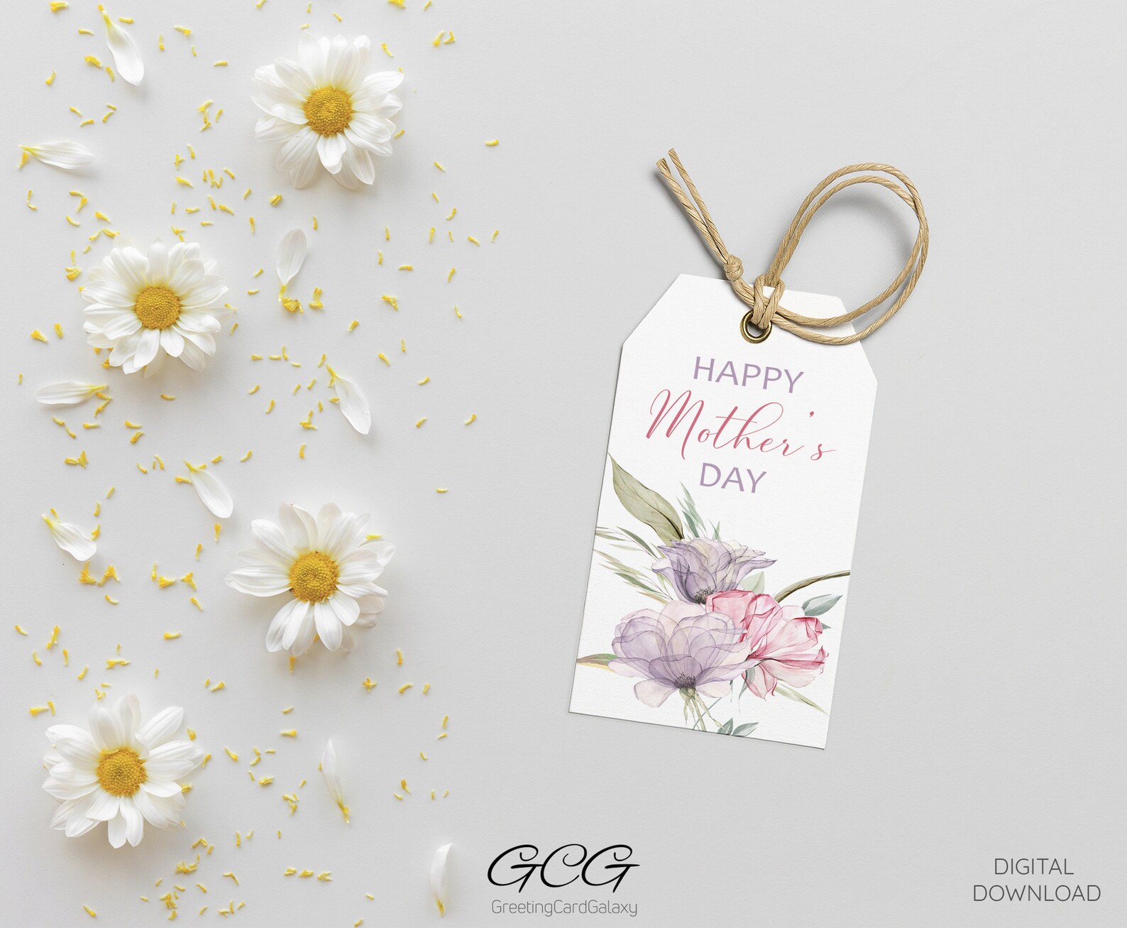 Mothers Day Gift Tag Happy Mothers Day Tags PRINTABLE Happy - Etsy