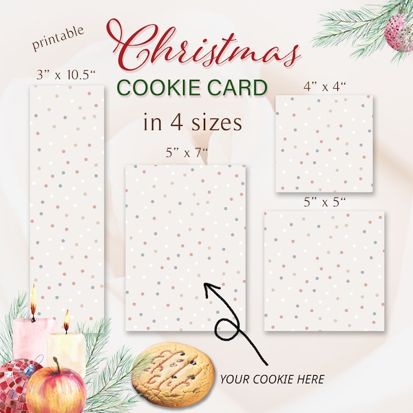 Christmas Cookie Card - Etsy
