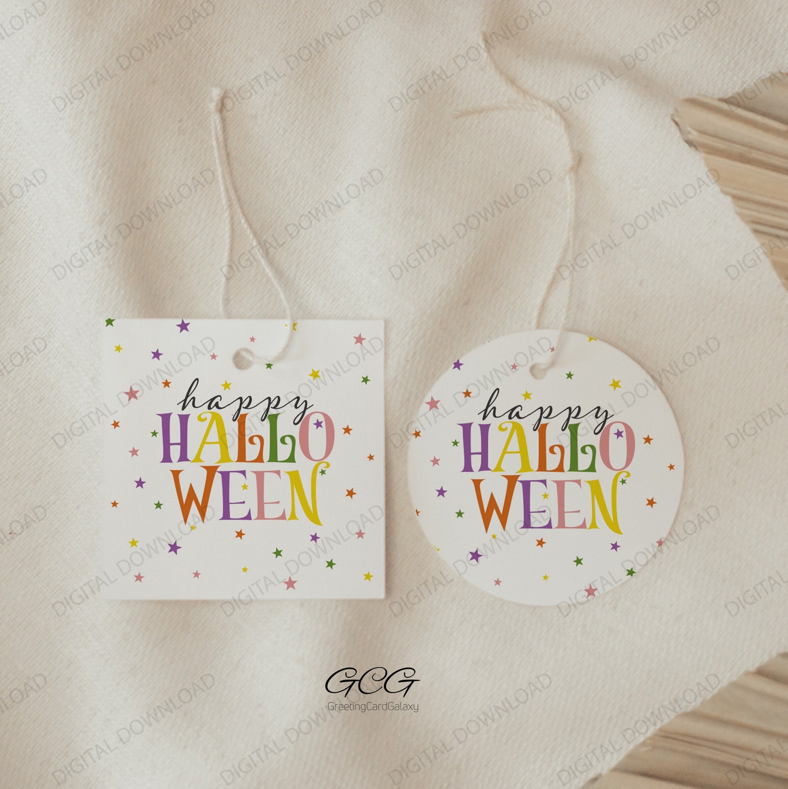 Happy Halloween Tag Halloween Printable Tags Halloween Gift - Etsy