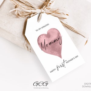 Mothers Day Gift Tag, Happy Mothers Day Tags PRINTABLE, Happy Mothers ...