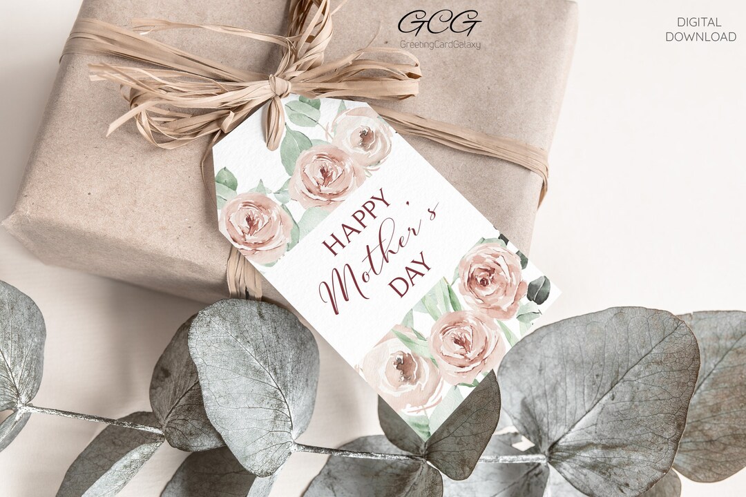 Happy Mothers Day Gift Tag, Happy Mothers Day Tags PRINTABLE, Happy ...