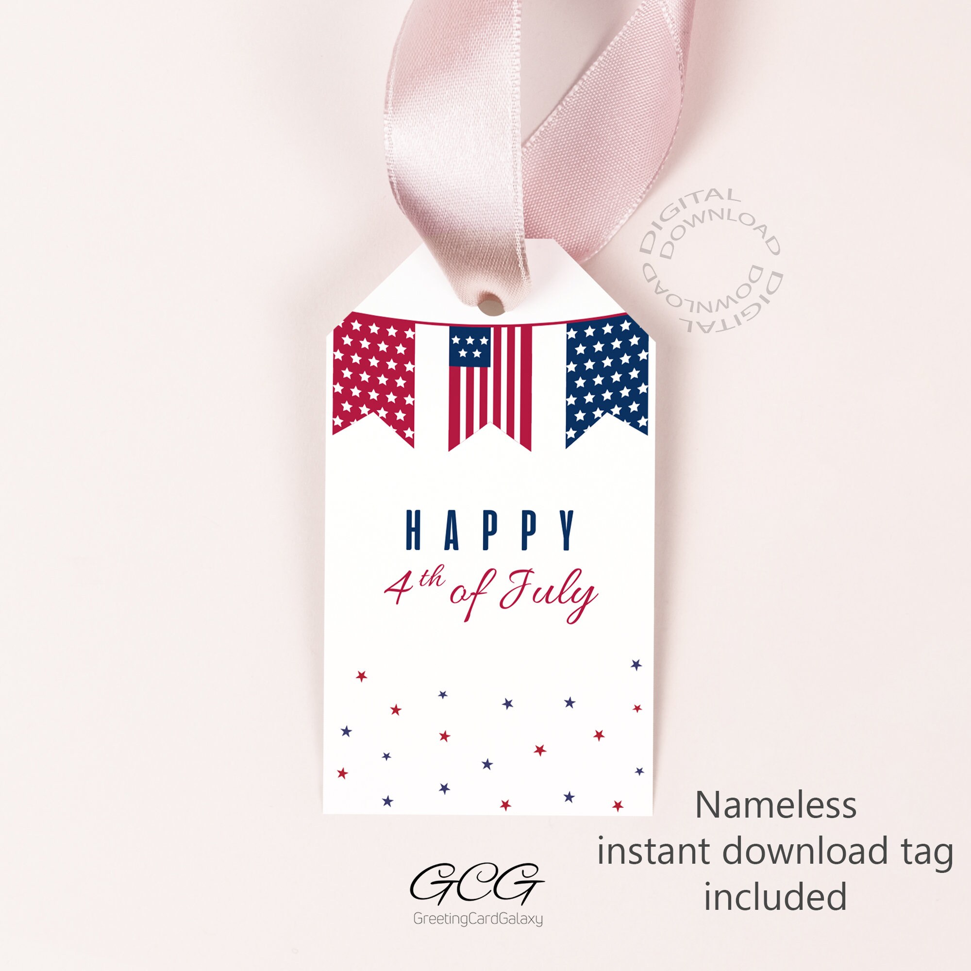 Editable Happy 4th of July Tags, Editable 4th of July Gift Tags, Happy ...