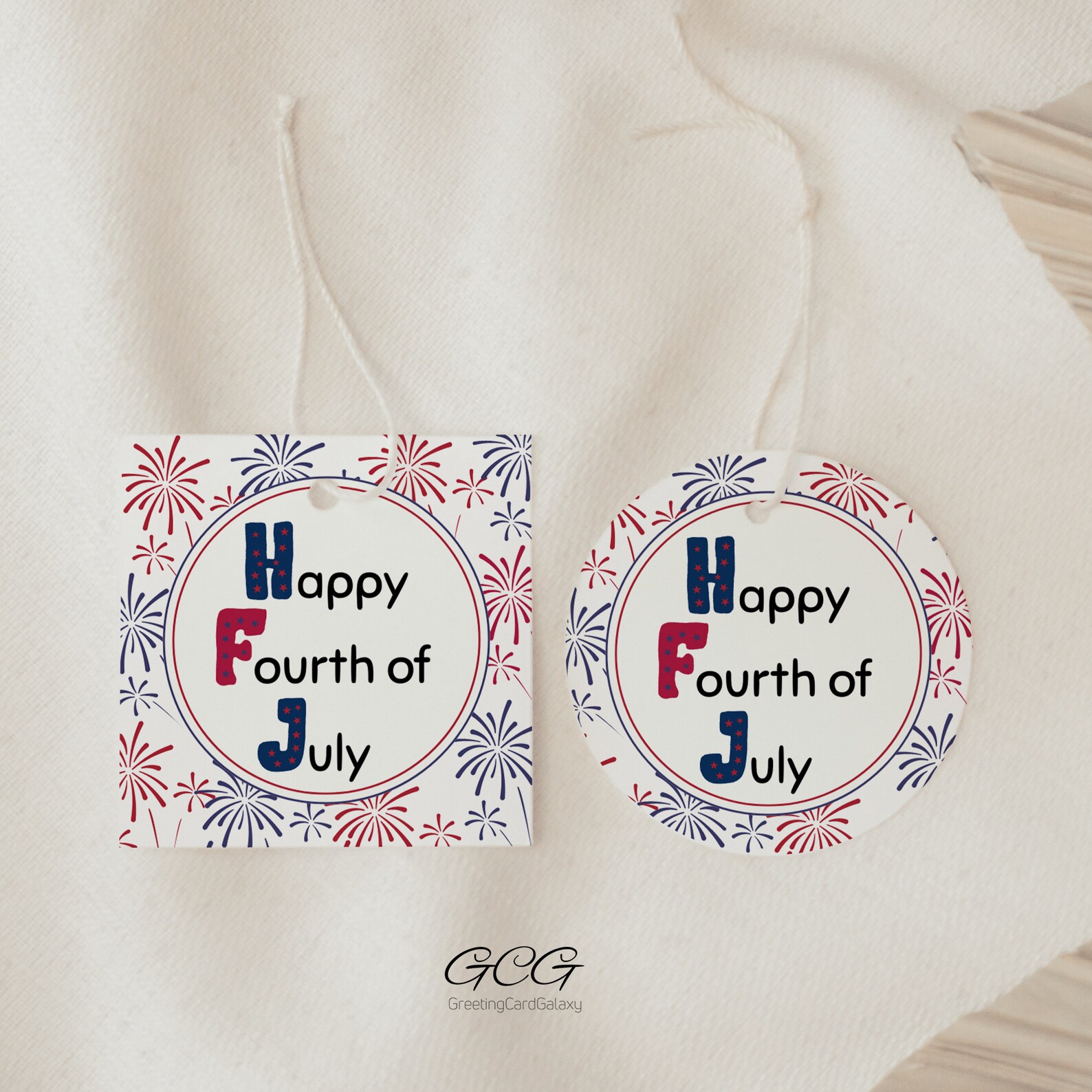 Happy 4th of July Tags, 4th of July Gift Tags, Happy 4th of July ...