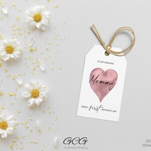 Mothers Day Gift Tag, Happy Mothers Day Tags PRINTABLE, Happy Mothers ...