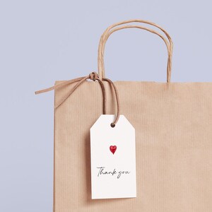 Thank You Tags, Thank You Gift Tag PRINTABLE, Minimalist Printable Gift ...