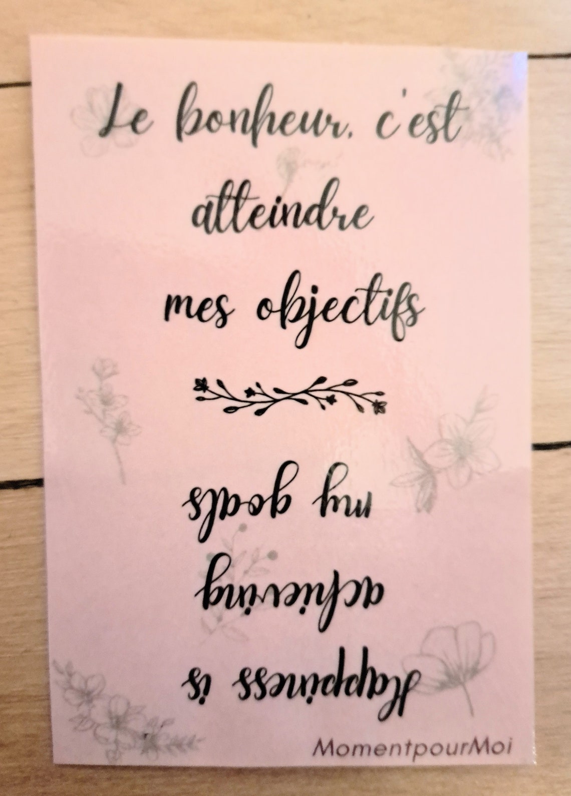 52 Printable Positive Affirmation Cards French-english - Bonheur ...
