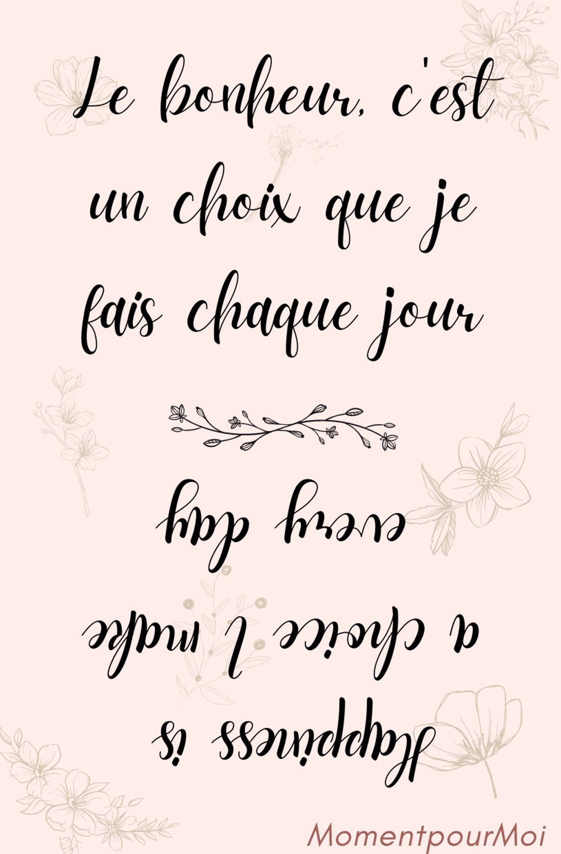 52 Printable Positive Affirmation Cards French-english - Bonheur ...