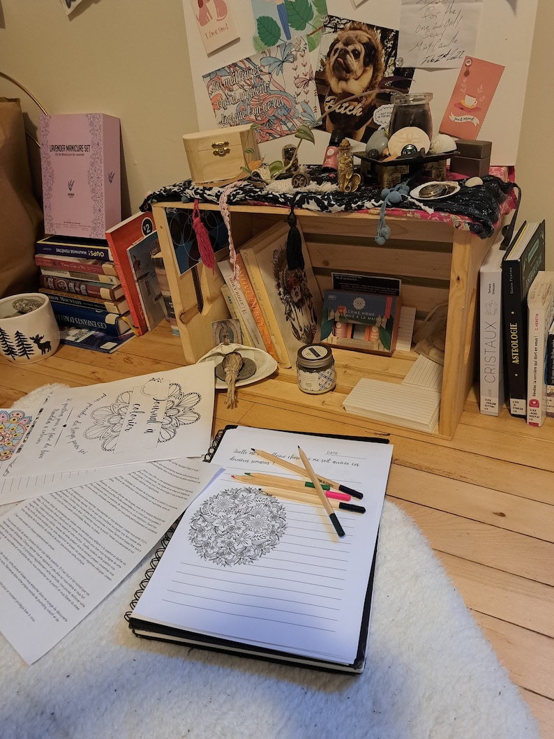 Journal à Imprimer Et à Colorier 30 Questions Mandala - Etsy