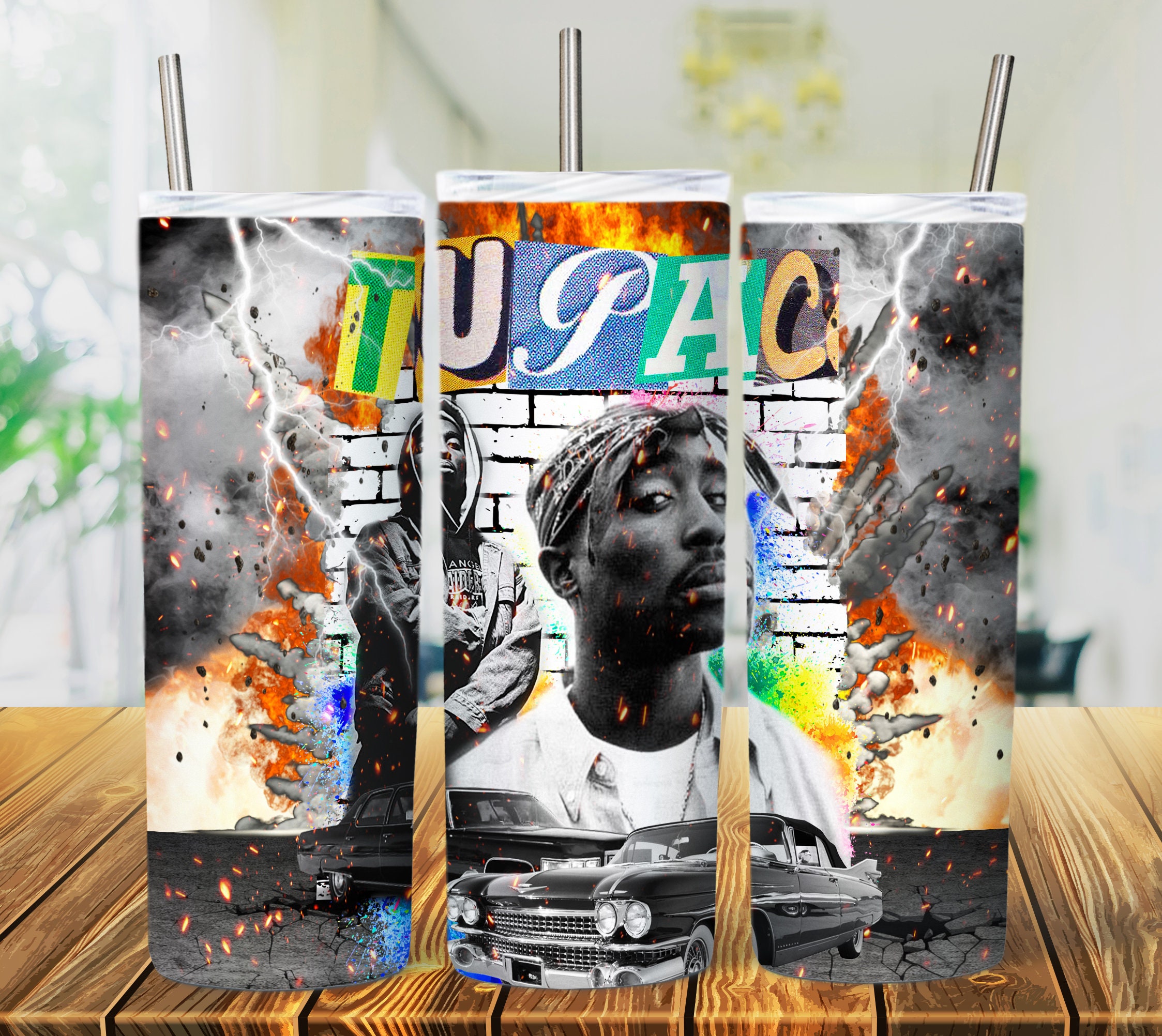 Rappers Graffiti Tupac Straight Template - Etsy