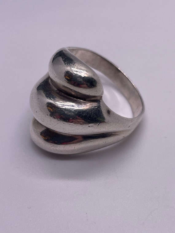 etched silver ring - Gem