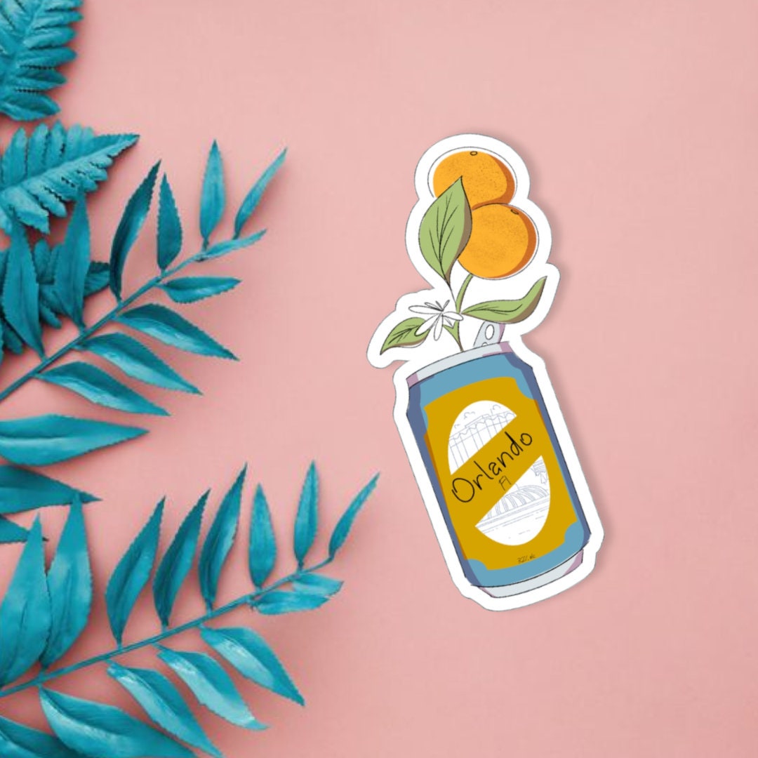 Orlando Beer Can Sticker - Etsy