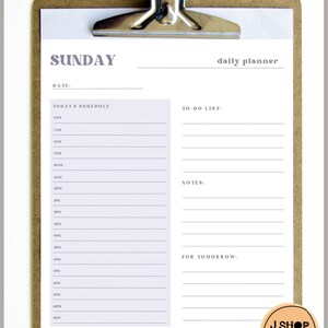 Printable or Digital Daily Planner Retro and Minimal, Purple - Etsy