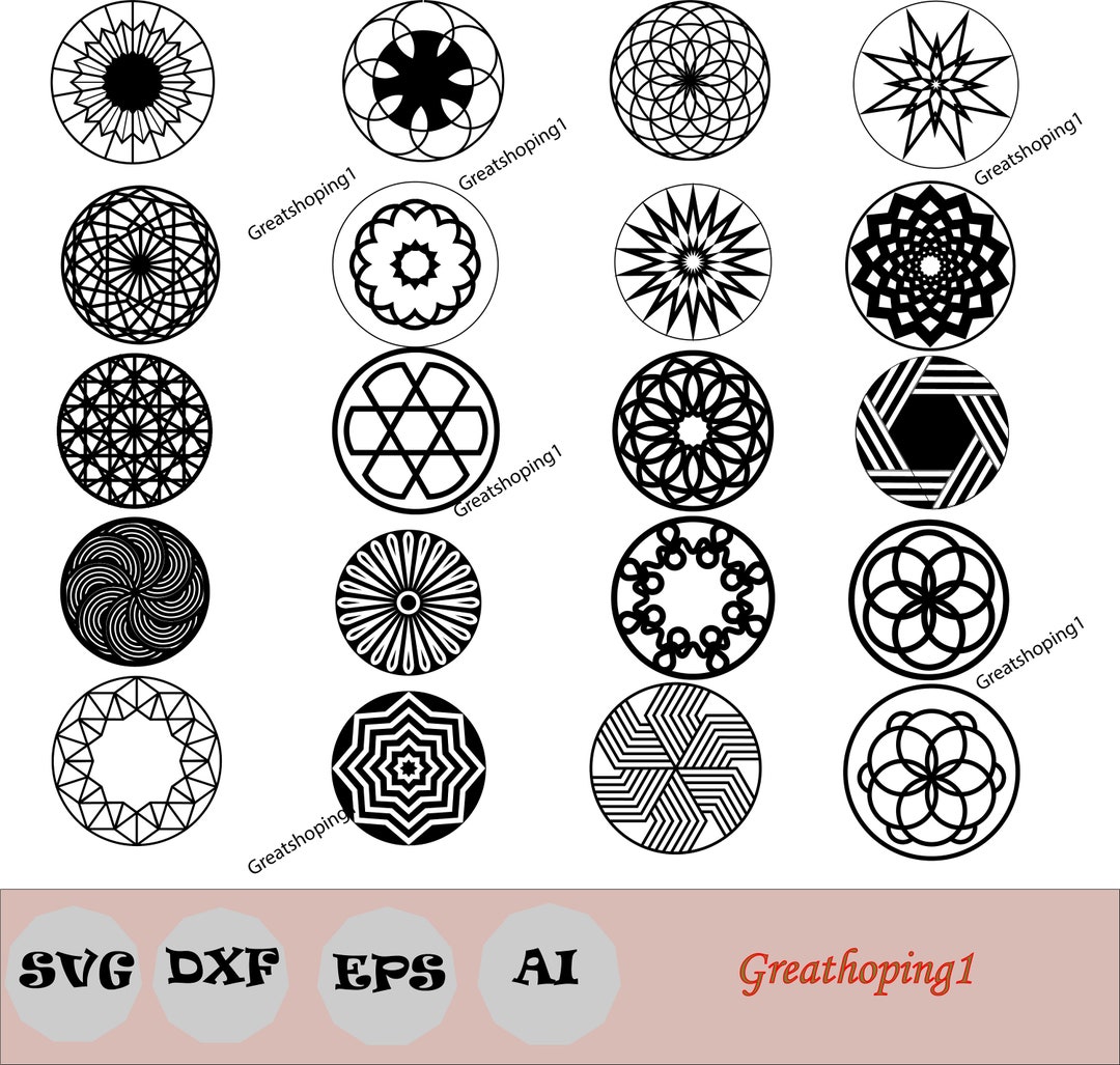 Spirograph SVG, Clipart, Cut Files for Silhouette, Files for Cricut ...