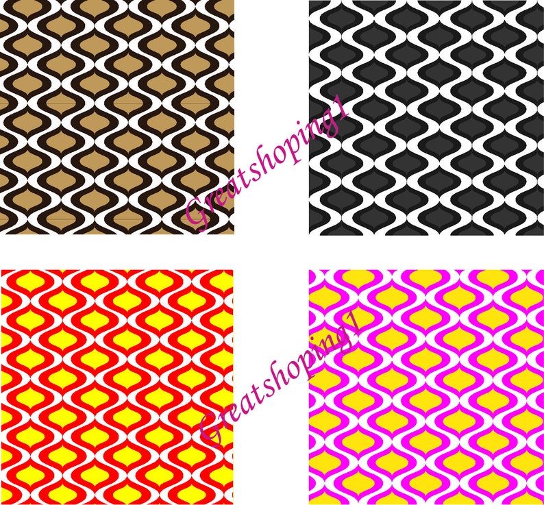Ogee Bliss Collection Printable Digital Papers , Instant Download ...