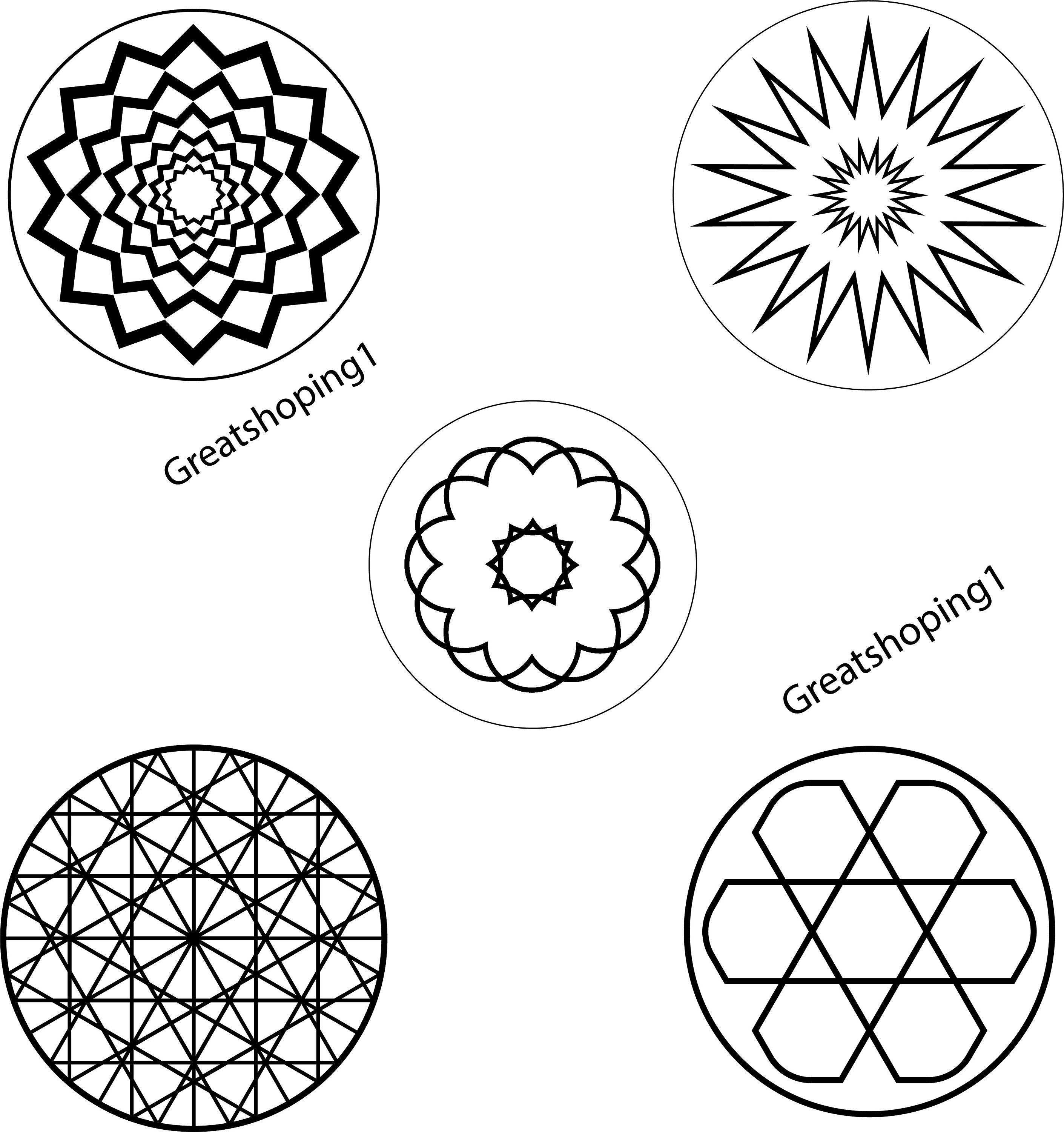 Spirograph SVG, Clipart, Cut Files for Silhouette, Files for Cricut ...