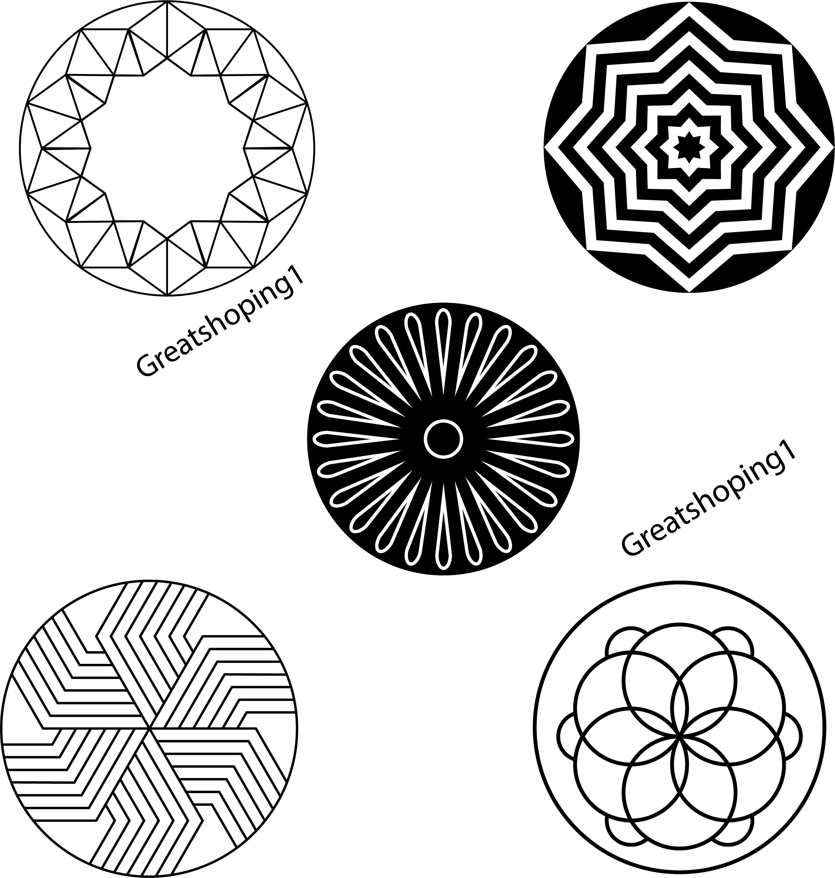 Spirograph SVG, Clipart, Cut Files for Silhouette, Files for Cricut ...