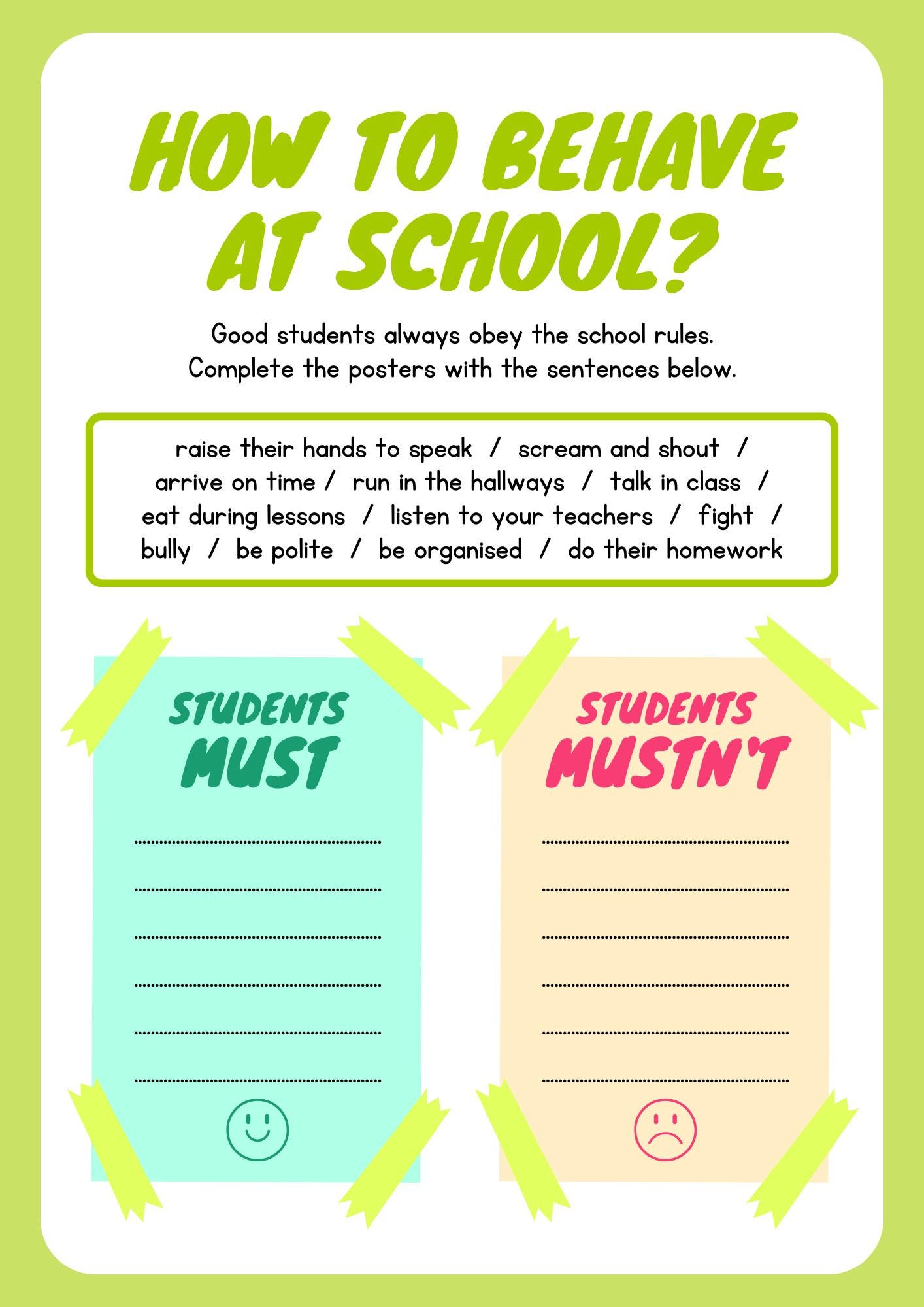 Back to School Grammar & Vocabulary Workbook – Printable PDF for Kids ...