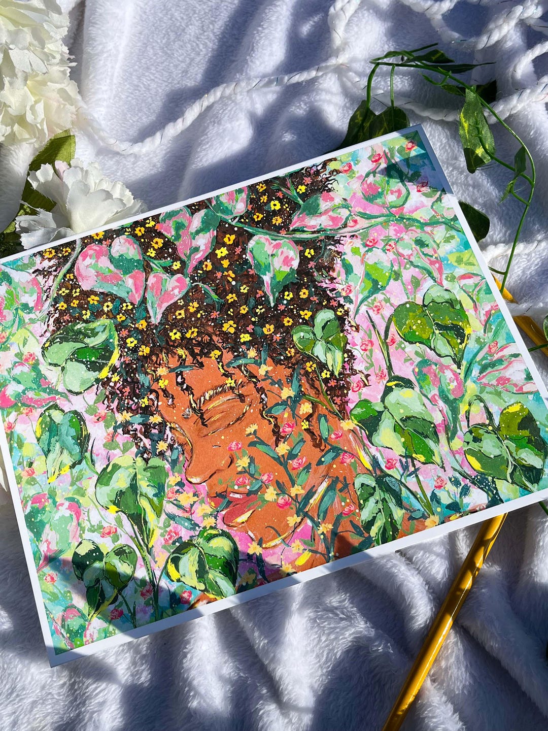 Pink Pineapple Top Portrait - Etsy