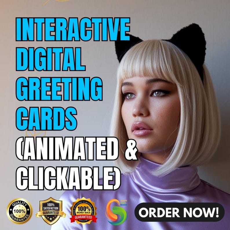 Interactive Digital Greeting Cards, Animated Clickable PNG, Ecards ...