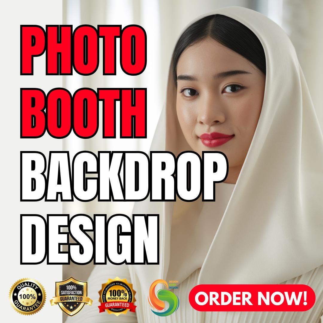 Photo Booth Backdrop Design | Custom Backdrop Graphic Designer ...